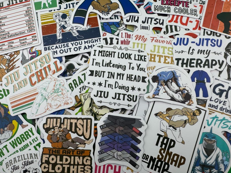 Brazilian Jiu-jitsu Vinyl Stickers for Fighters' Gear | BJJ Decals for ...