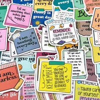 Motivational Quotes Stickers, Sticker Sheet Bundle, 5pcs ...