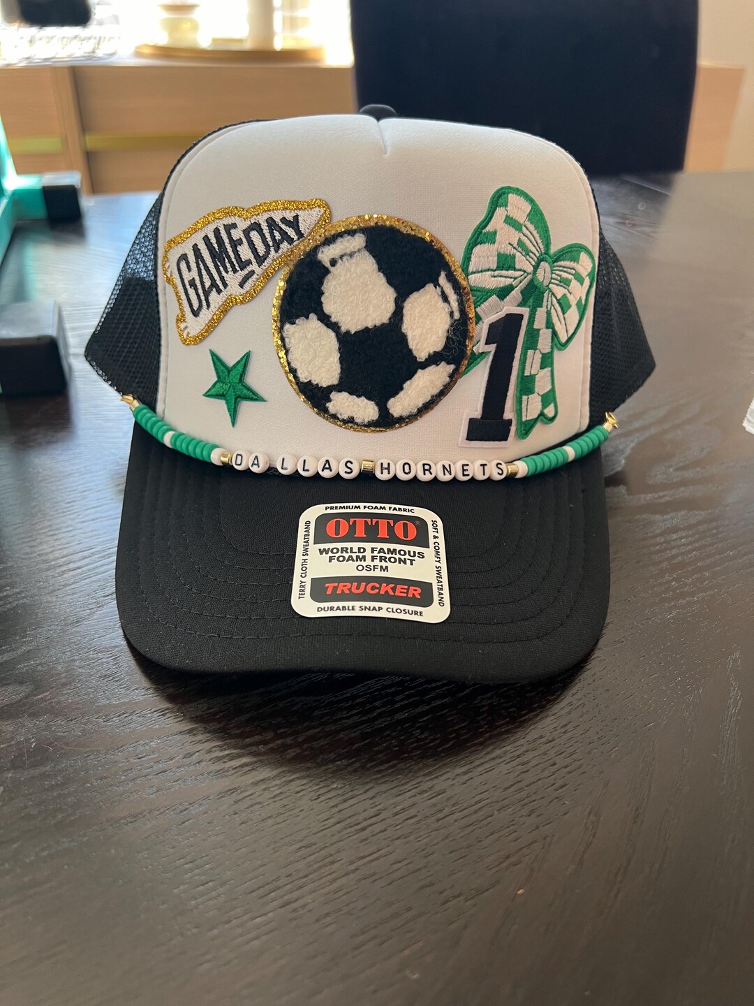 Custom Game Day Trucker Hat - Patches - Sports Mom - Etsy