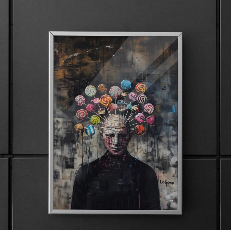 Candy Mind - Surreal Lollipop Head - Etsy