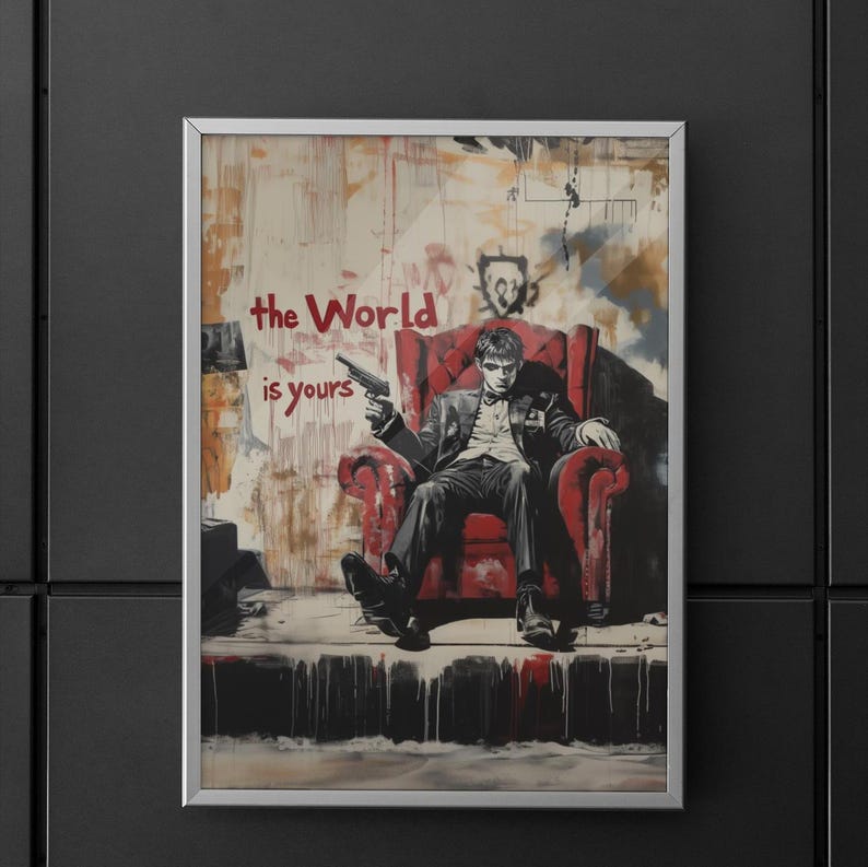 The World is Yours - Iconic Pop Art Graffiti Style Digital Download - Etsy