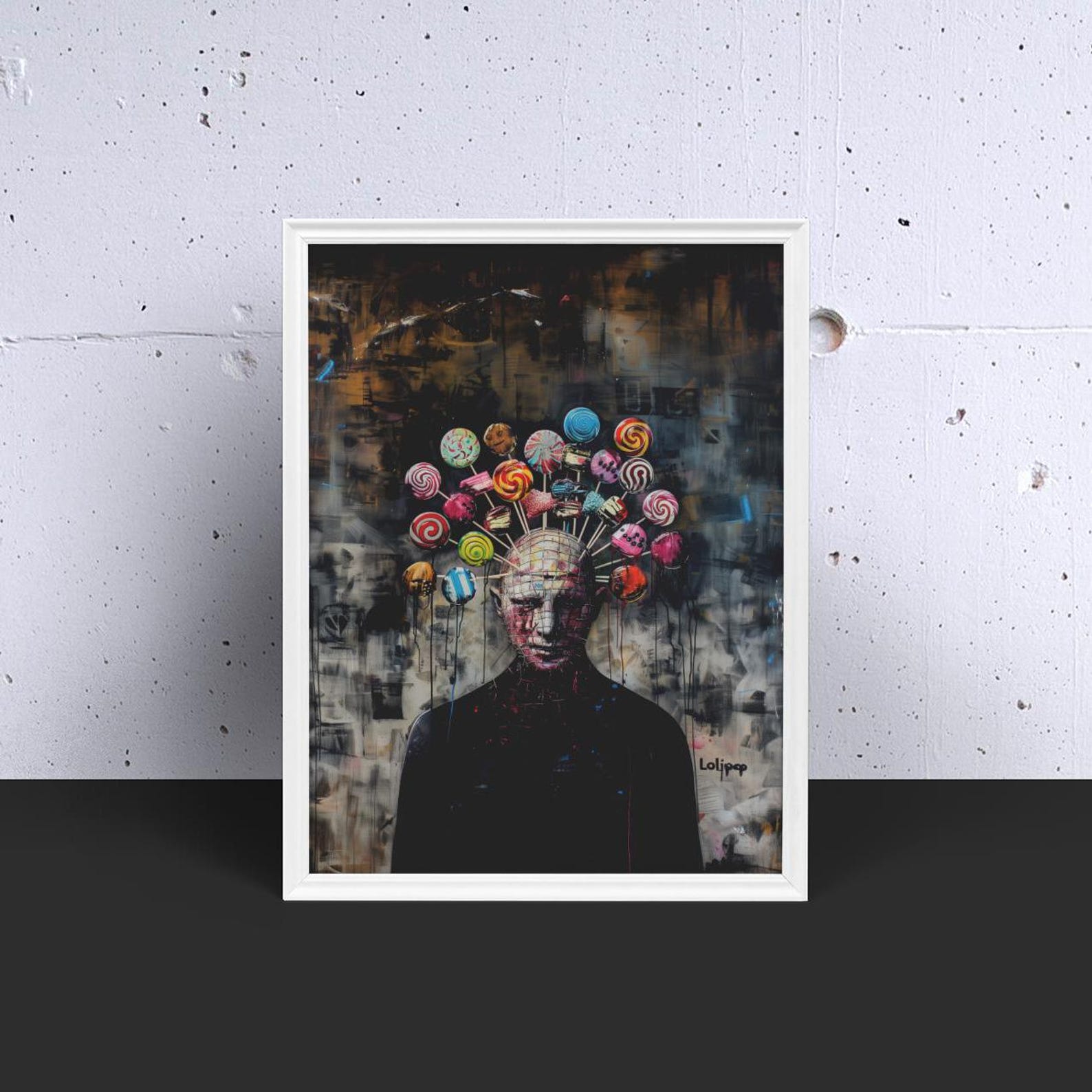 Candy Mind - Surreal Lollipop Head - Etsy