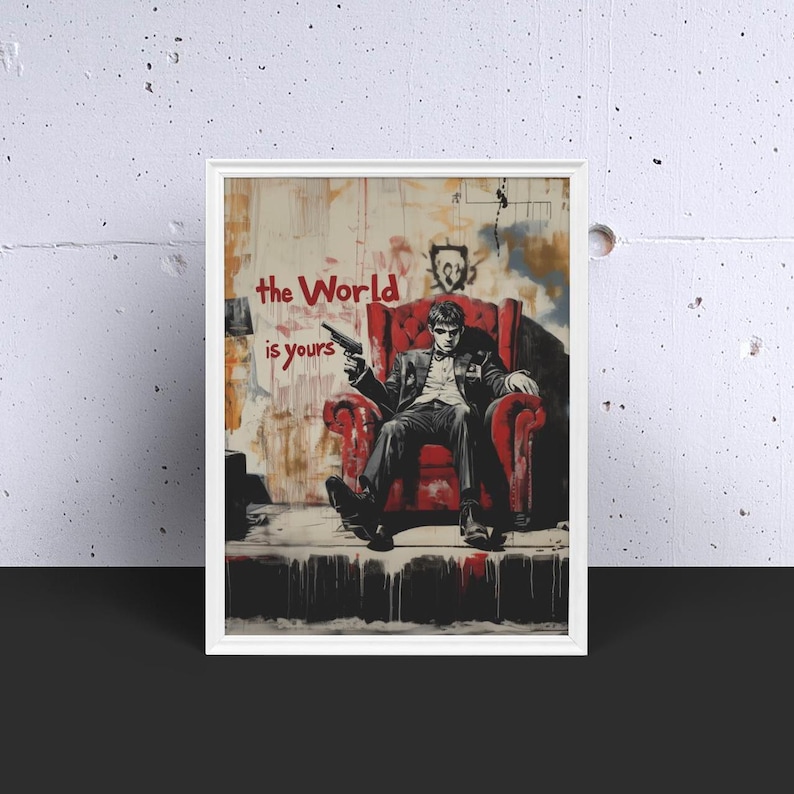 The World is Yours - Iconic Pop Art Graffiti Style Digital Download - Etsy