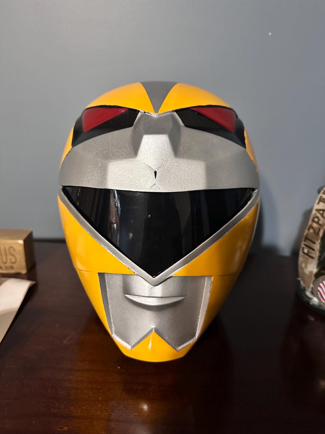Power Rangers Lost Galaxy/ Seijuu Sentai Gingaman Yellow Ranger Helmet ...