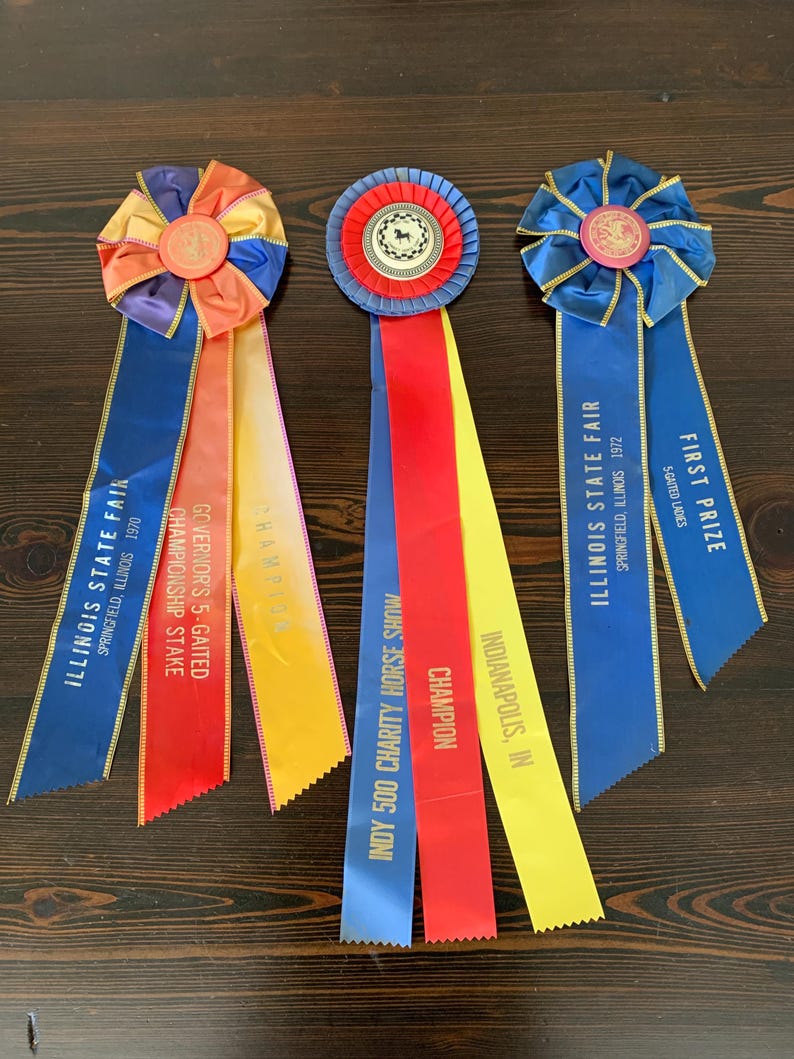 County Fair Horse Show Ribbons - Etsy