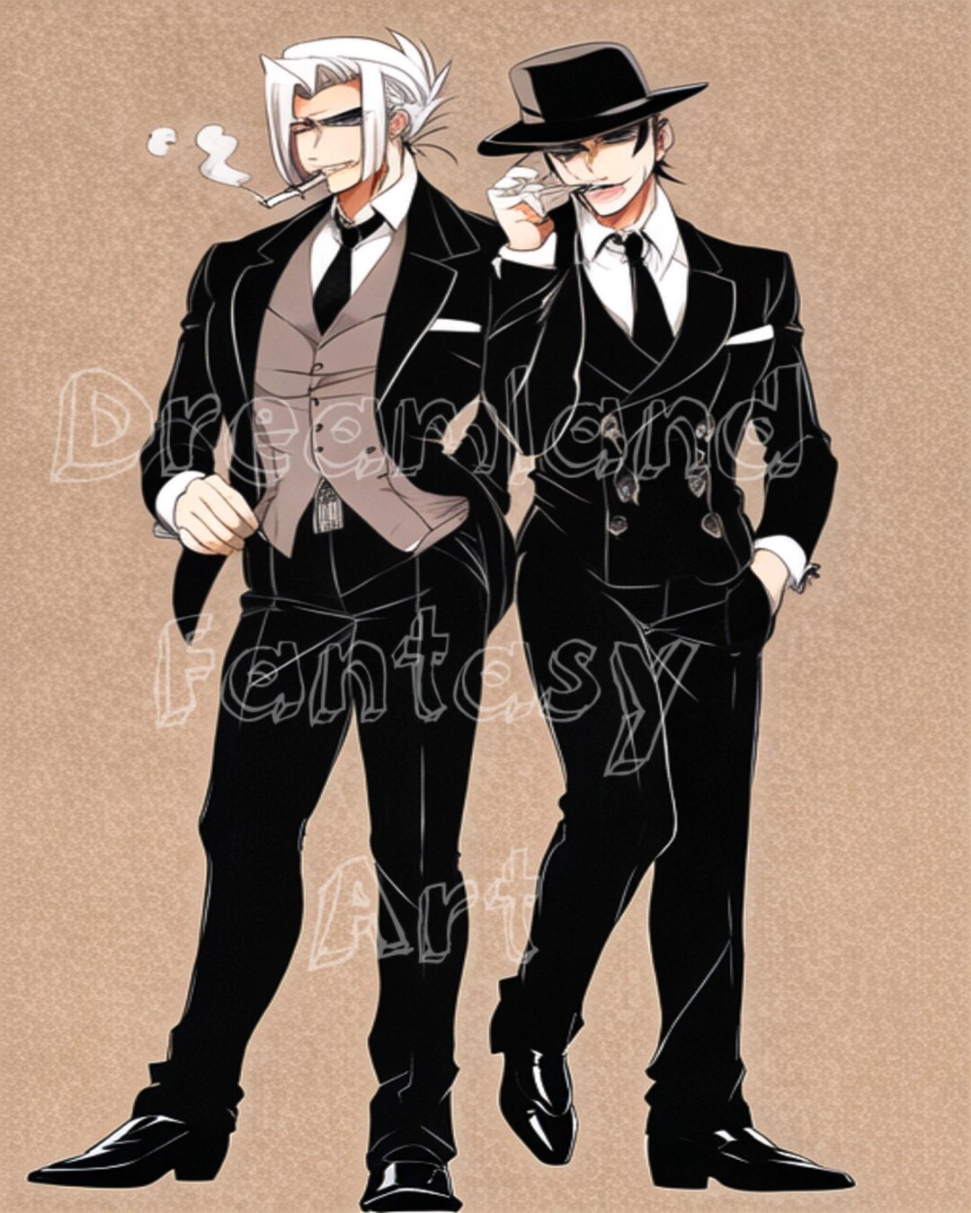 Mafia Anime | Gangsters | 3 Images | 8x10 | + Exclusive Character ...