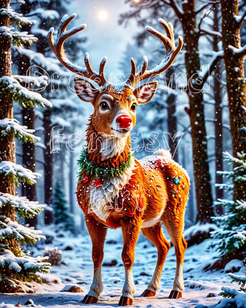 Rudolph the Red-nosed Reindeer 2 Portrait 4 Images 8x10 Christmas ...