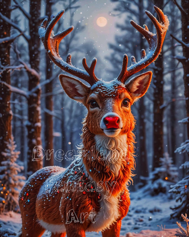 Rudolph the Red-nosed Reindeer 2 Portrait 4 Images 8x10 Christmas ...