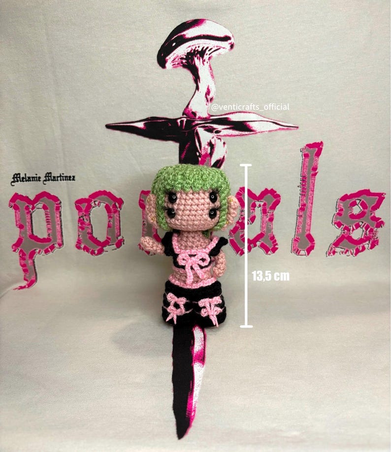 Melanie Martinez Creature/nymph Crochet Doll/keychain - Portals ...