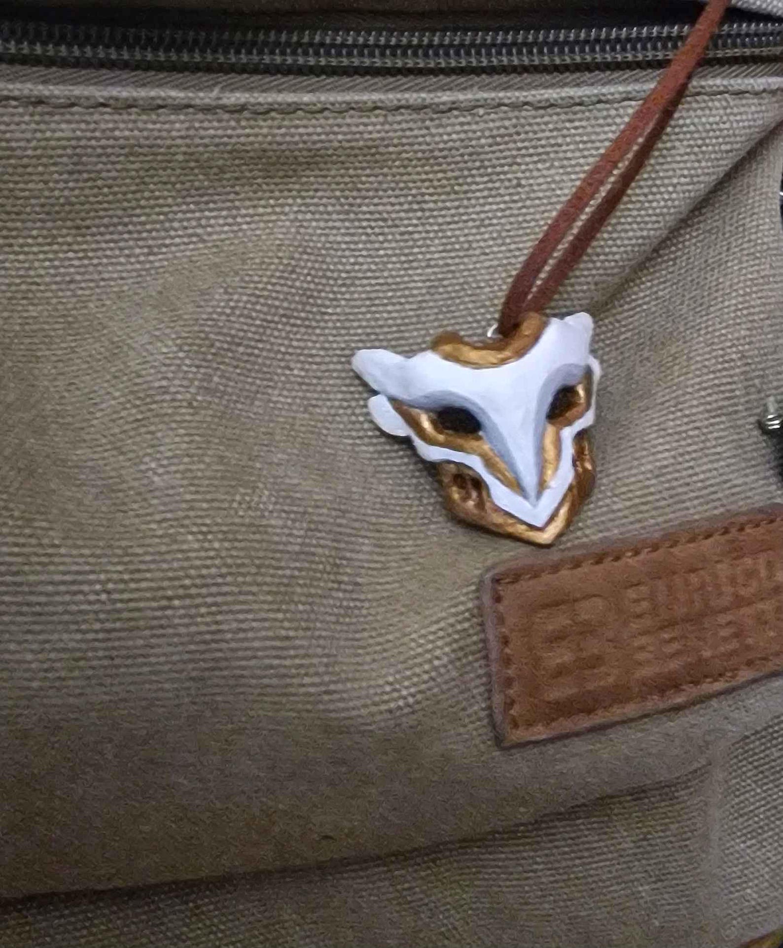 Arcane Ekko Owl Mask Necklace/keychain League of Legends Polymer Clay ...