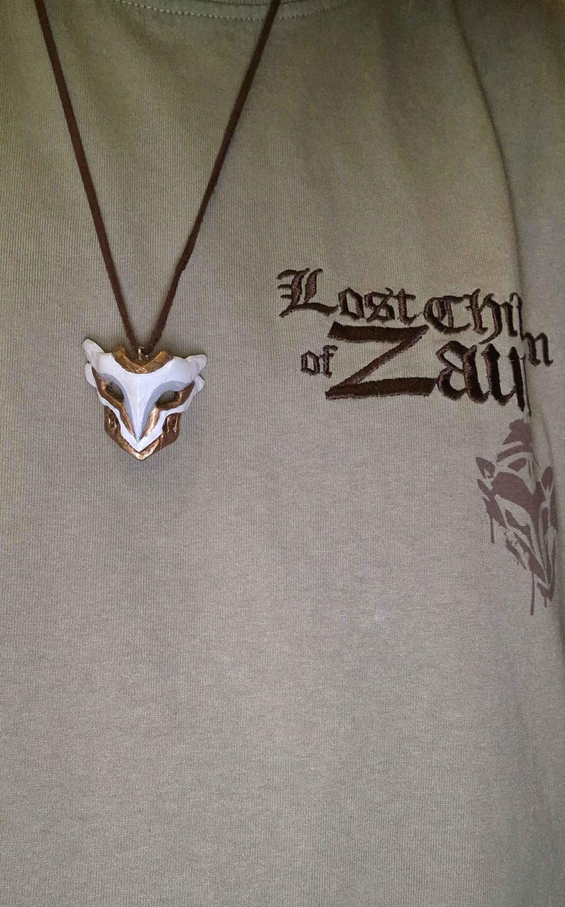 Arcane Ekko Owl Mask Necklace/keychain League of Legends Polymer Clay ...