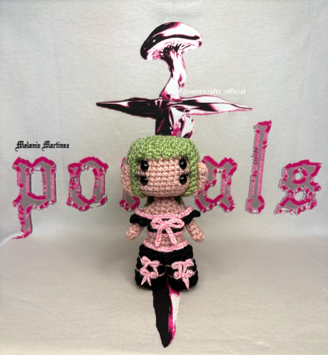 Crochet Melanie Martinez Creature Doll/keychain - Portals Creature ...