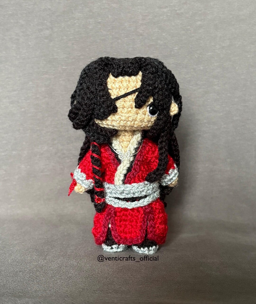Hua Cheng Crochet Doll/keychain - Heaven Official’s Blessing Inspired ...