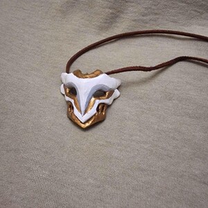 Arcane Ekko Owl Mask Necklace/keychain League of Legends Polymer Clay ...
