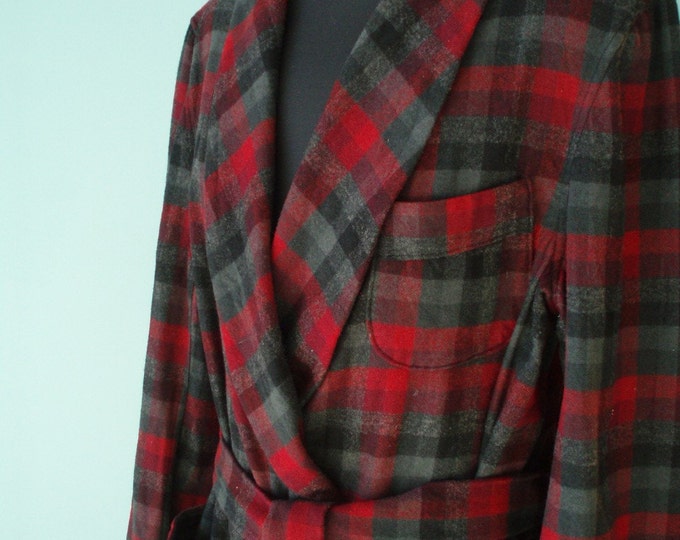 Pendleton Plaid Wool Robe for Men or Women XL - Etsy