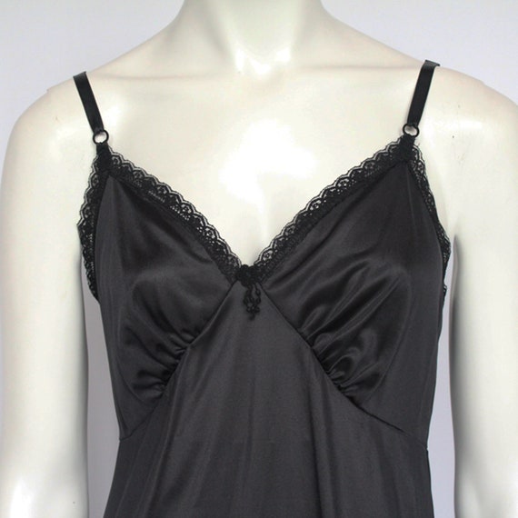 60's Sears Roebuck Full Slip with Simple Lace Trim / … - Gem