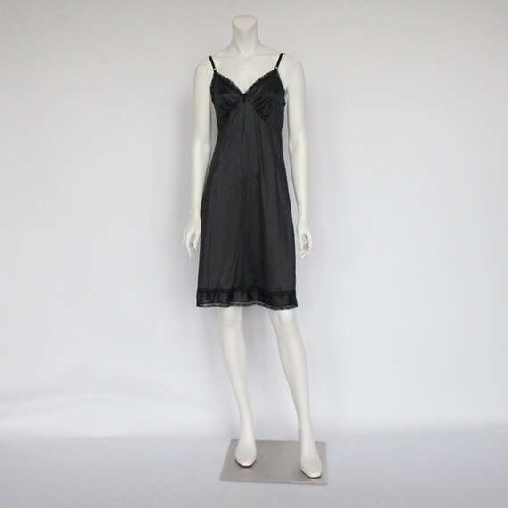 60's Sears Roebuck Full Slip with Simple Lace Trim / … - Gem