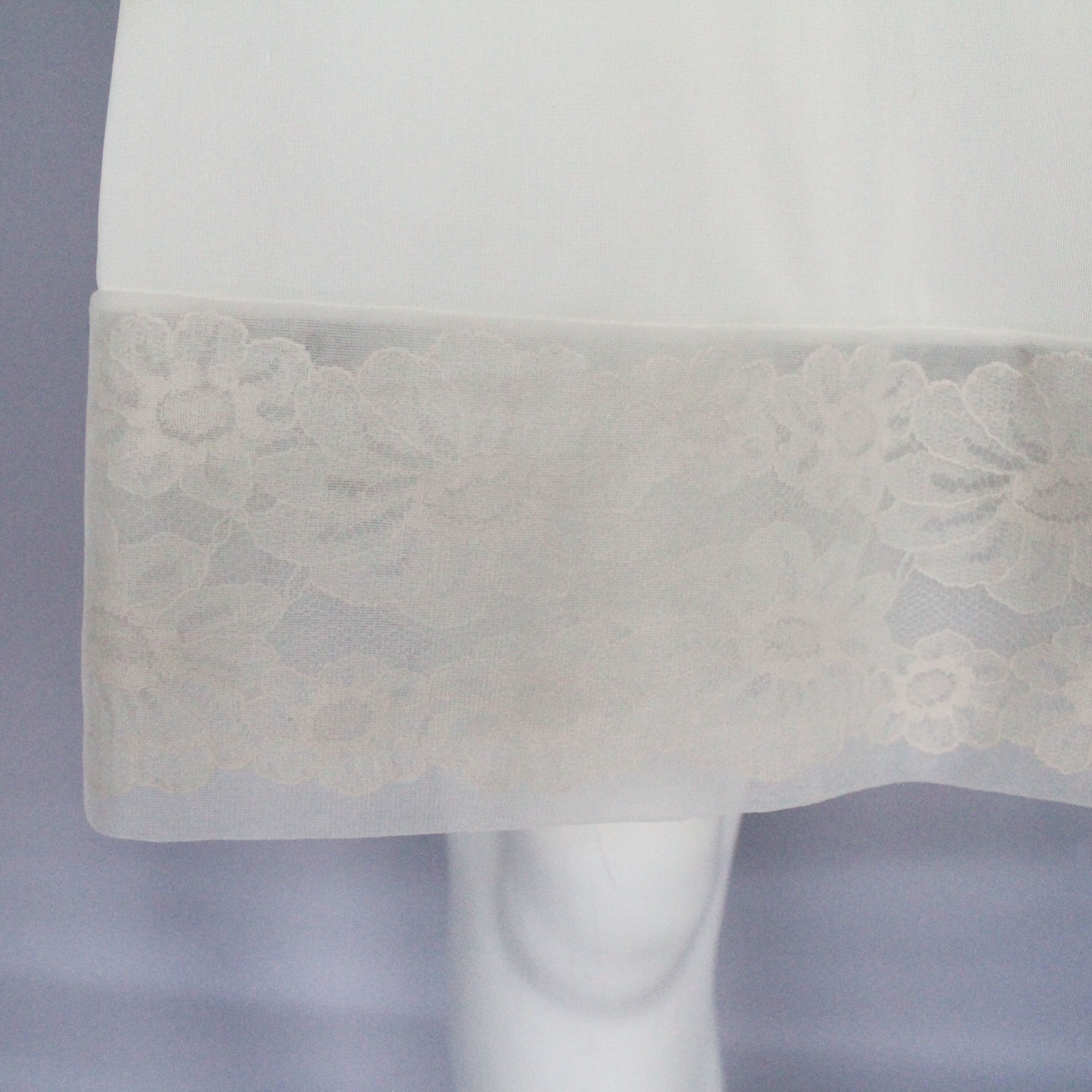 70's Ivory Full Slip With Illusion Lace / Shadow Lace / - Etsy