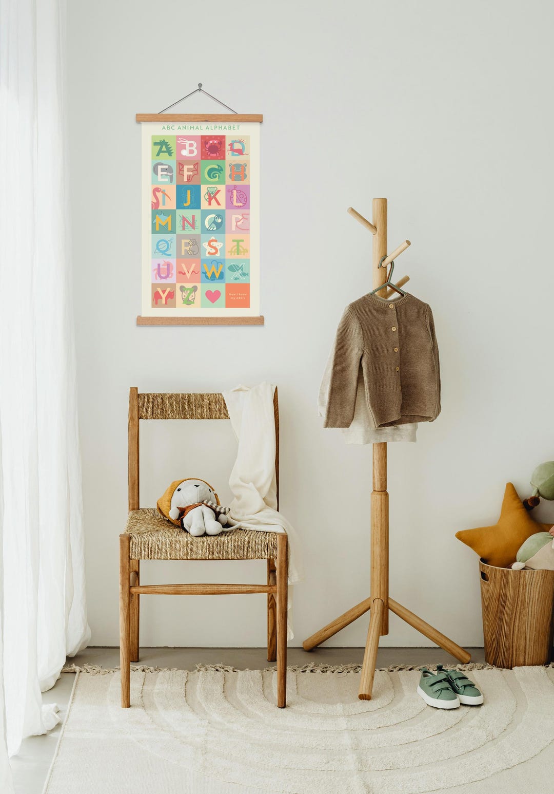 Customizable ABC Animal Alphabet Banner for Children | Heavy Clean Wipe ...