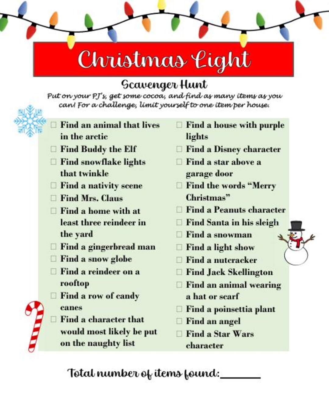 Christmas Scavenger Hunt for Toddlers - Etsy