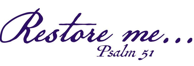 Restore Me, Psalm 51, Digital Download, Scripture, Jesus, Christian - Etsy