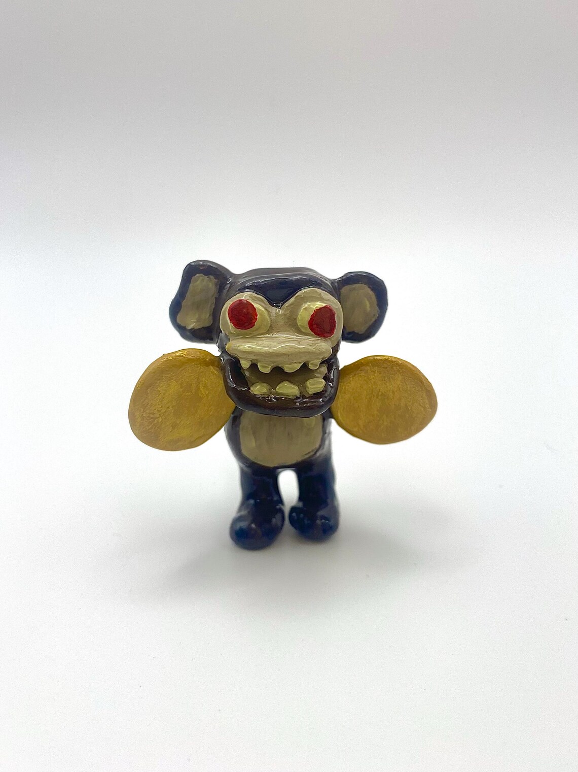 Handmade Arcane Wind up Monkey Air Dry Clay Keychain| Cute Tiny Clay ...