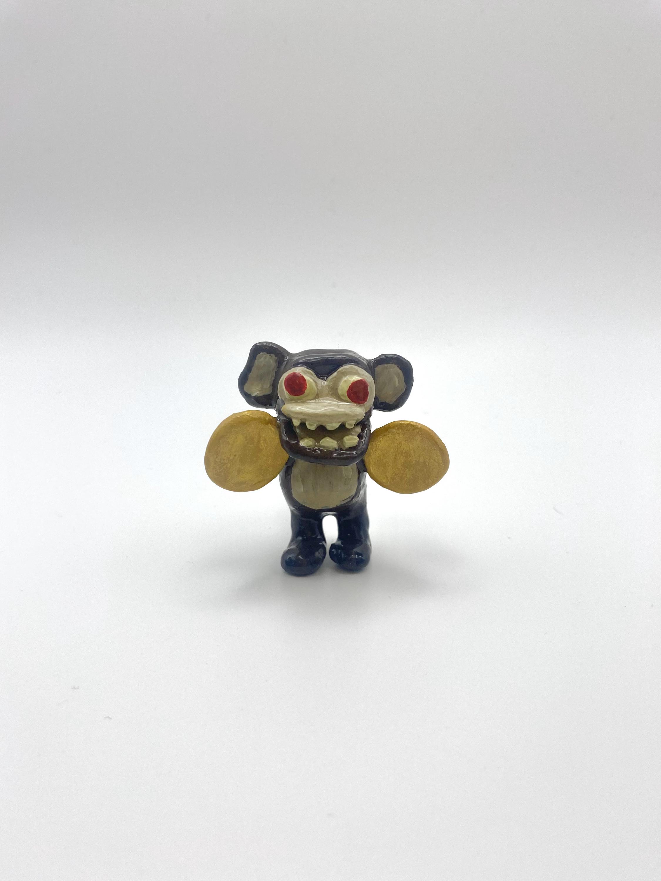 Handmade Arcane Wind up Monkey Air Dry Clay Keychain| Cute Tiny Clay ...