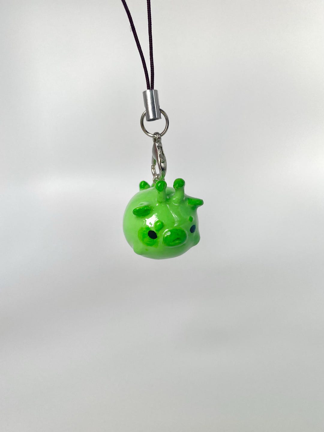 Handmade Glorp Kitty Air Dry Clay Keychain| Cute Tiny Clay Charm ...