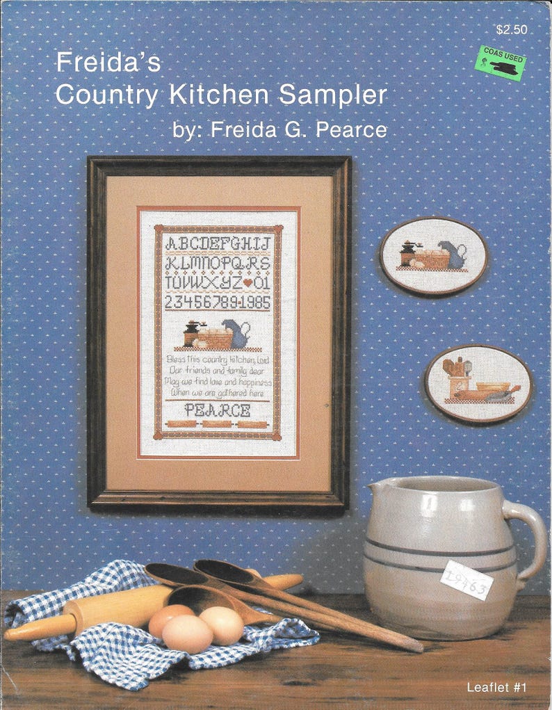 Country Basket Designs "freida's Country Kitchen Sampler" Cross Stitch ...