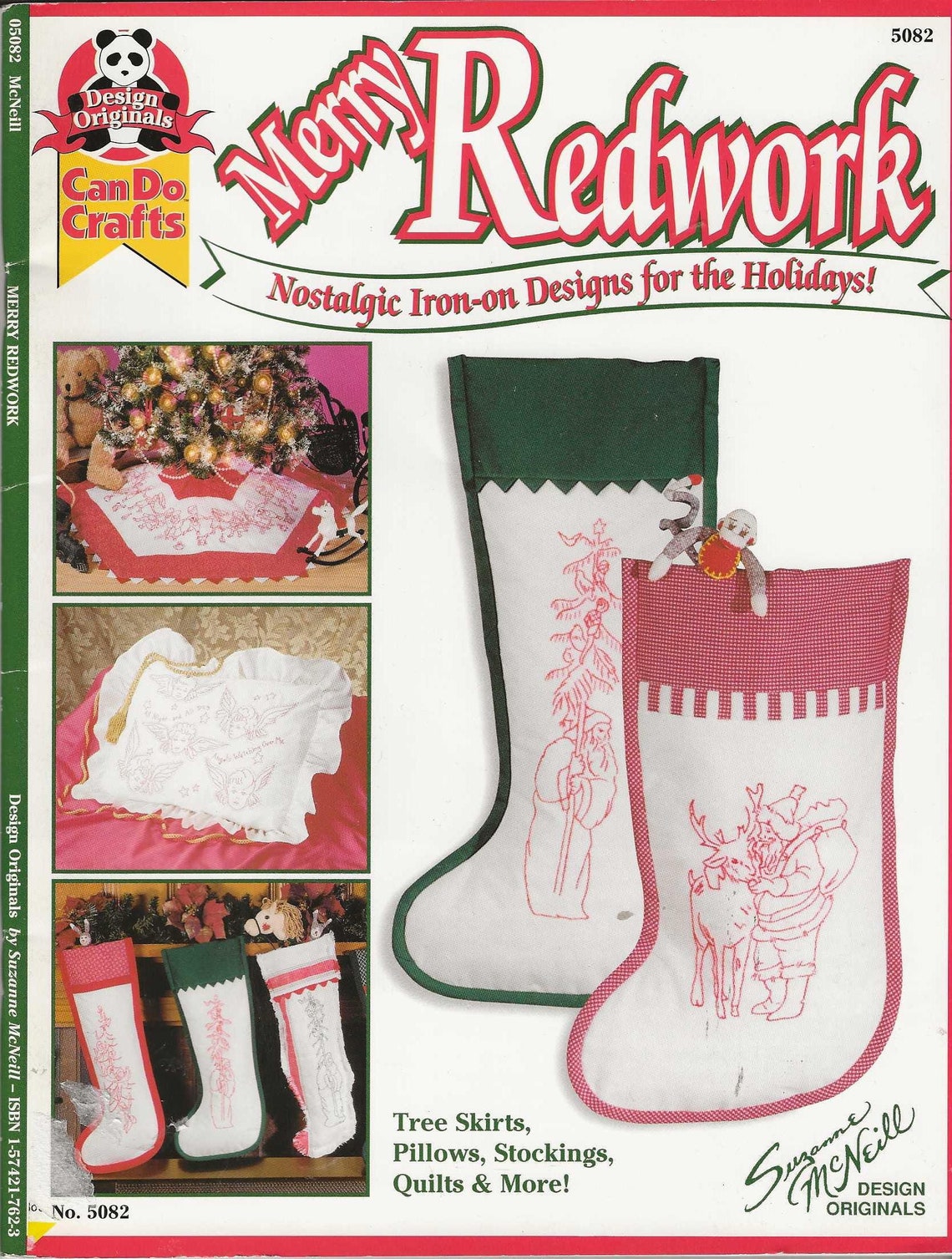 Can Do Crafts "merry Redwork" Iron-on Designs for the Holidays Booklet ...