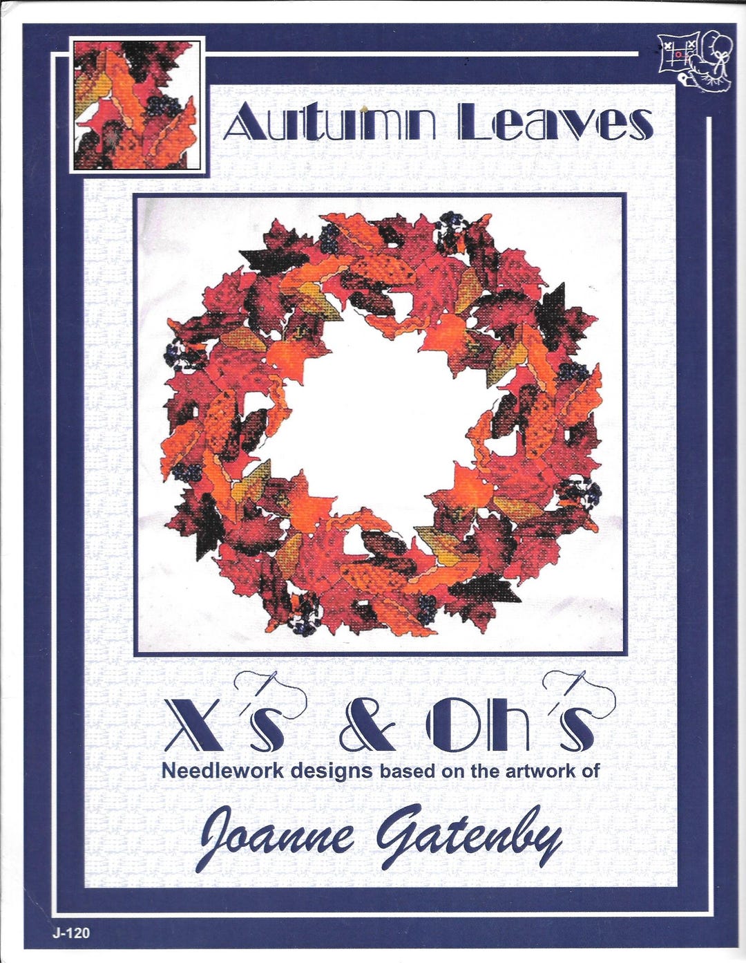 X's & O's "autumn Leaves" Cross Stitch Chart # J-120 - Etsy