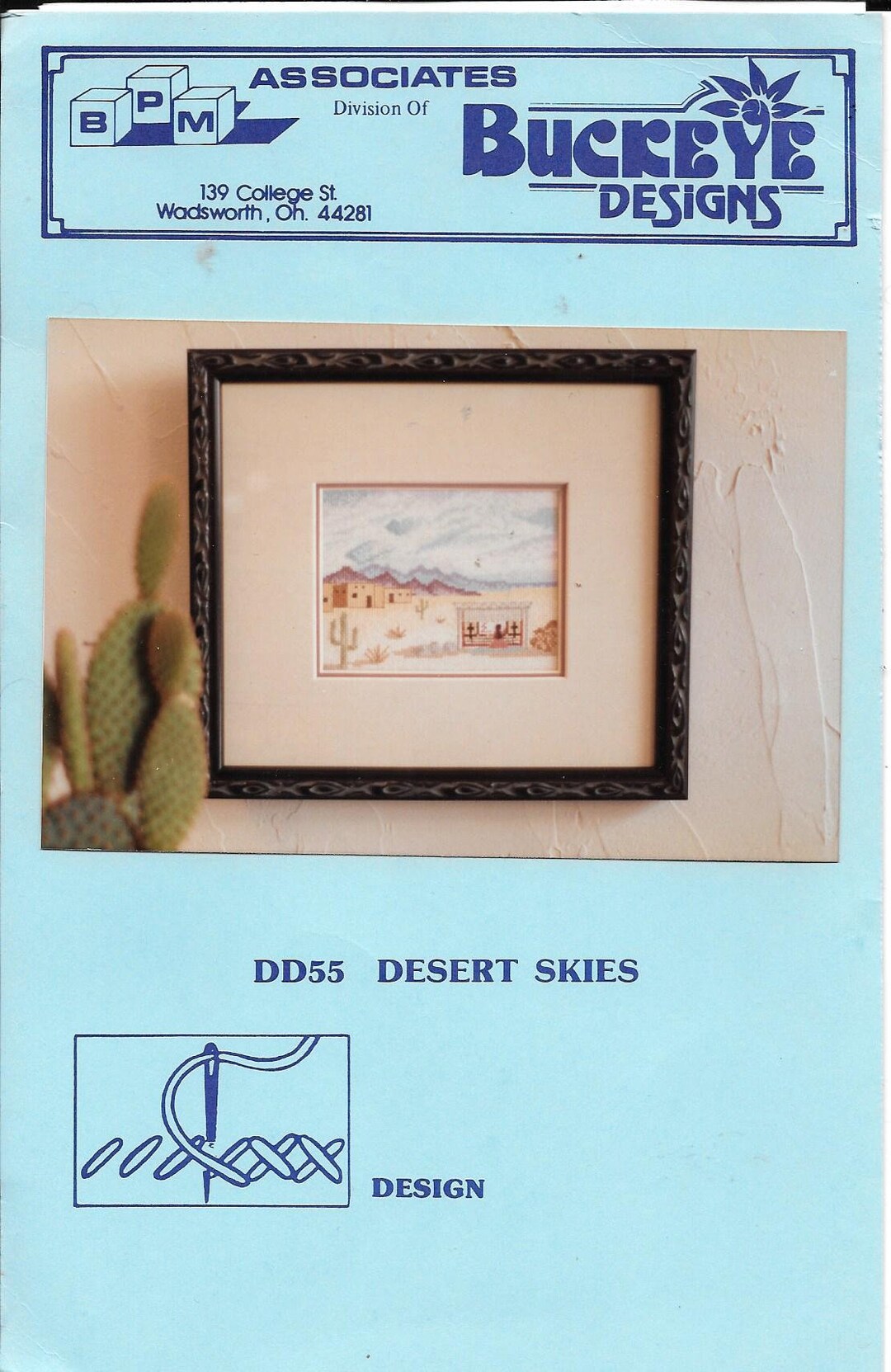 VERY RARE Buckeye Designs desert Skies Cross Stitch Chart DD55 - Etsy