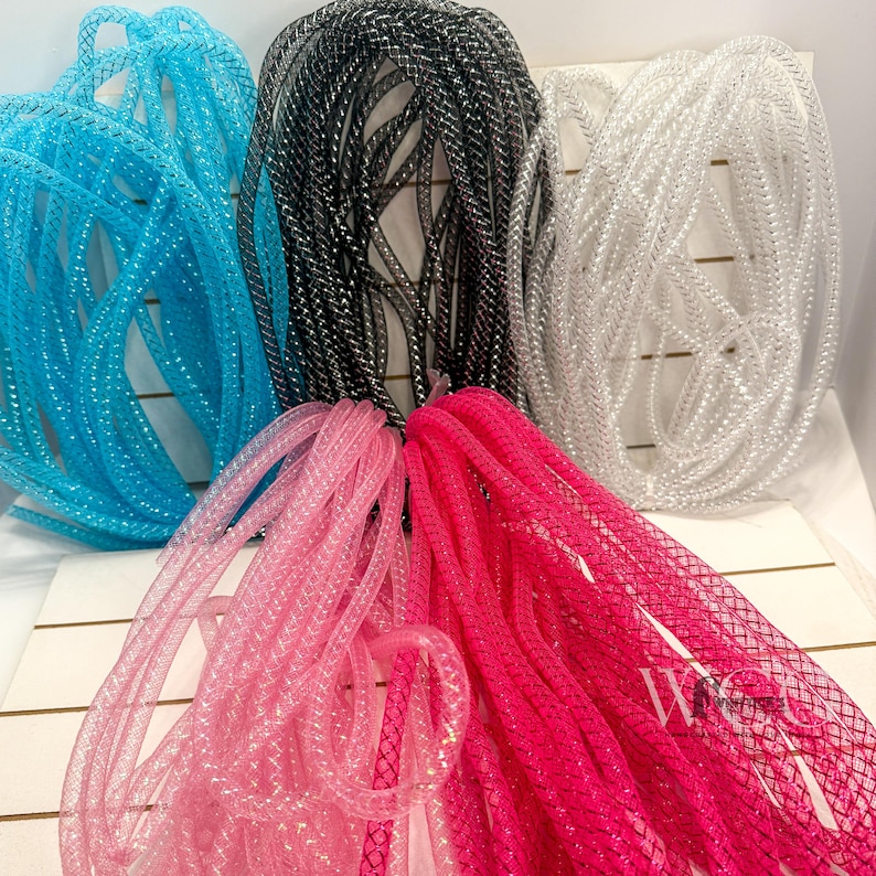 Vibrant Deco Mesh Tubing – Colorful Craft Supplies for Wreath Making ...
