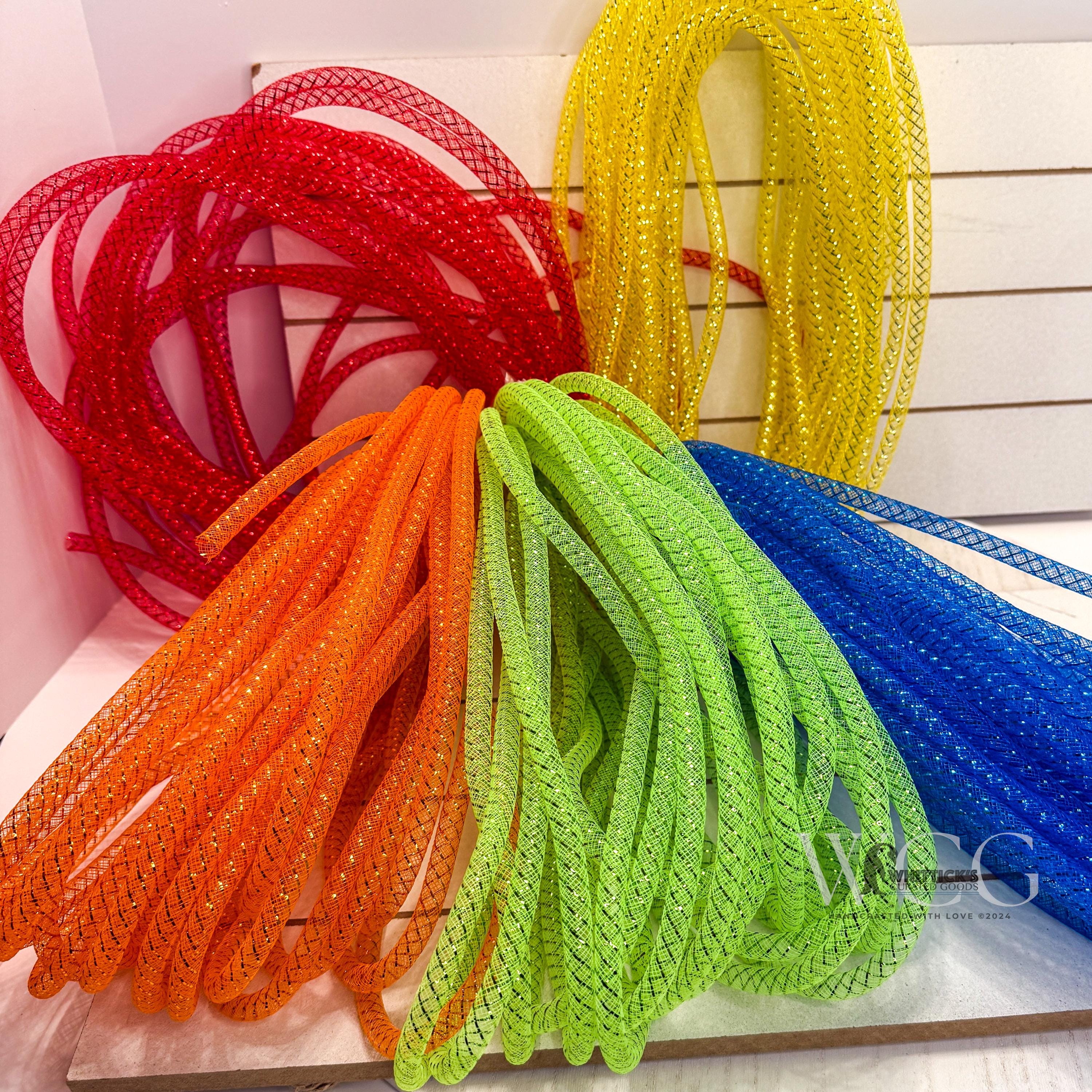 Vibrant Deco Mesh Tubing – Colorful Craft Supplies for Wreath Making ...