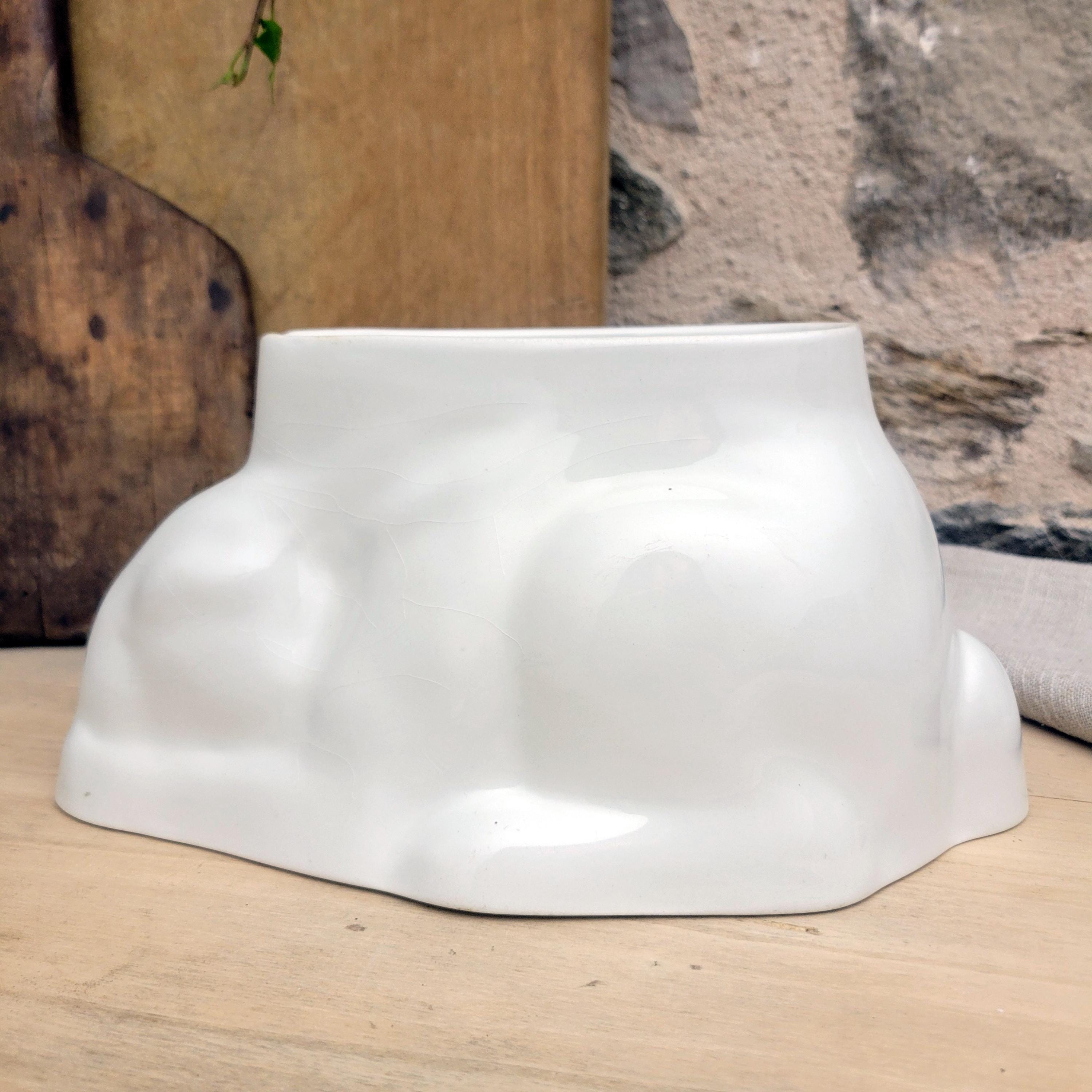 Antique Rabbit Mold, Terrine / Jelly Mold Zoomorph, White Ironstone ...