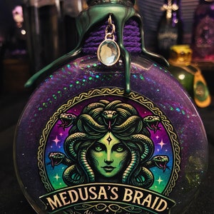 Medusa's Braid Potion Bottle Fantasy Mythology Handcrafted Collectible ...