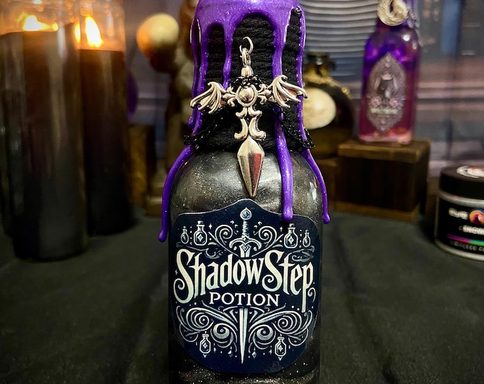Shadowstep Potion Rogue Dagger Glass Bottle Collectible Elixir - Etsy