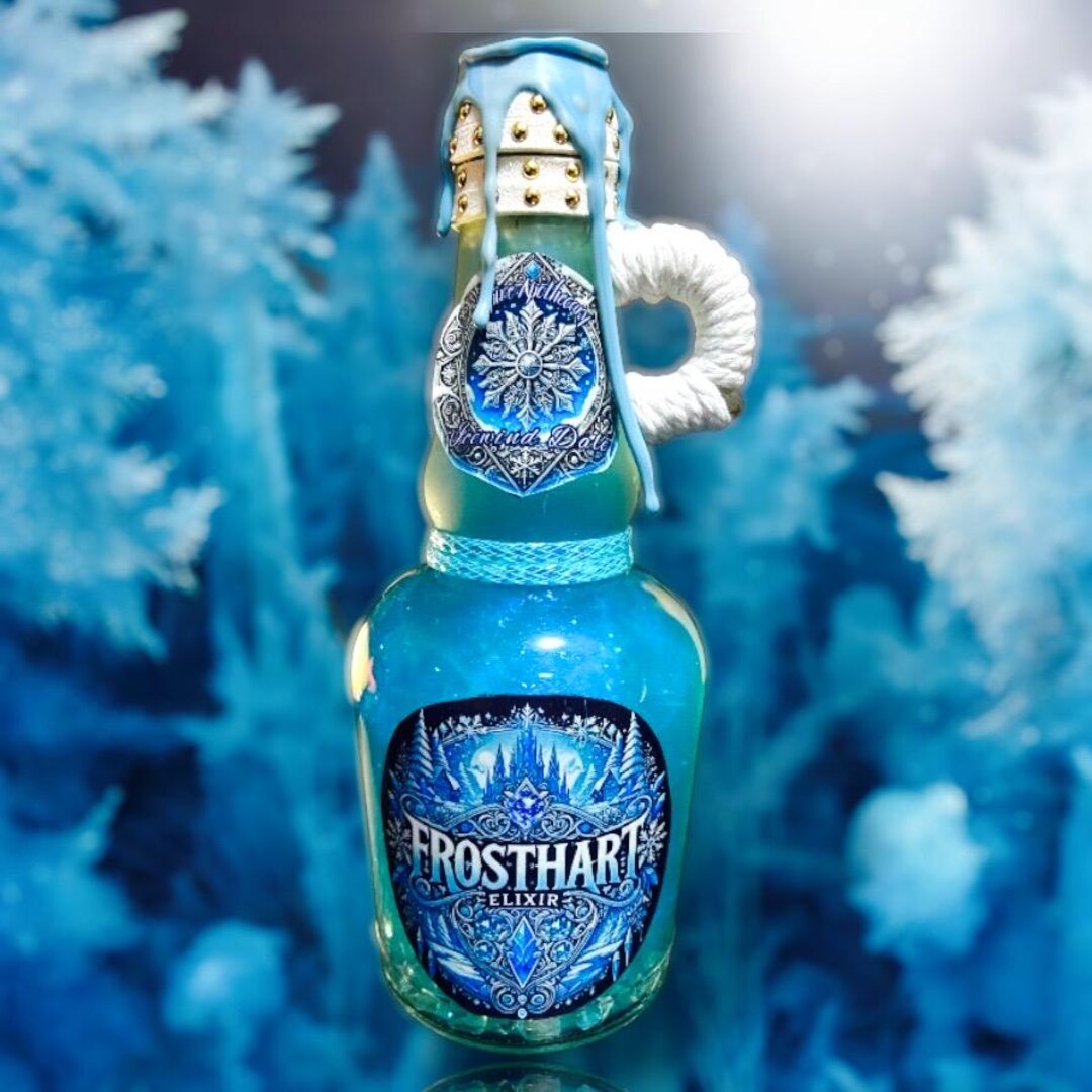 Frostheart Elixir Icewind Dale Inspired Potion Fantasy Decor RPG ...