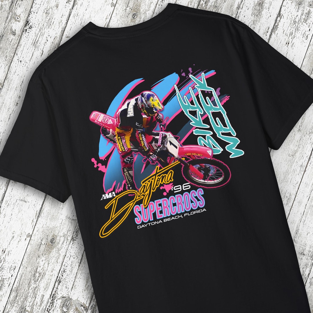 Jeremy Mcgrath 1996 Daytona SX Shirt (dark Colors) - Vintage Supercross ...