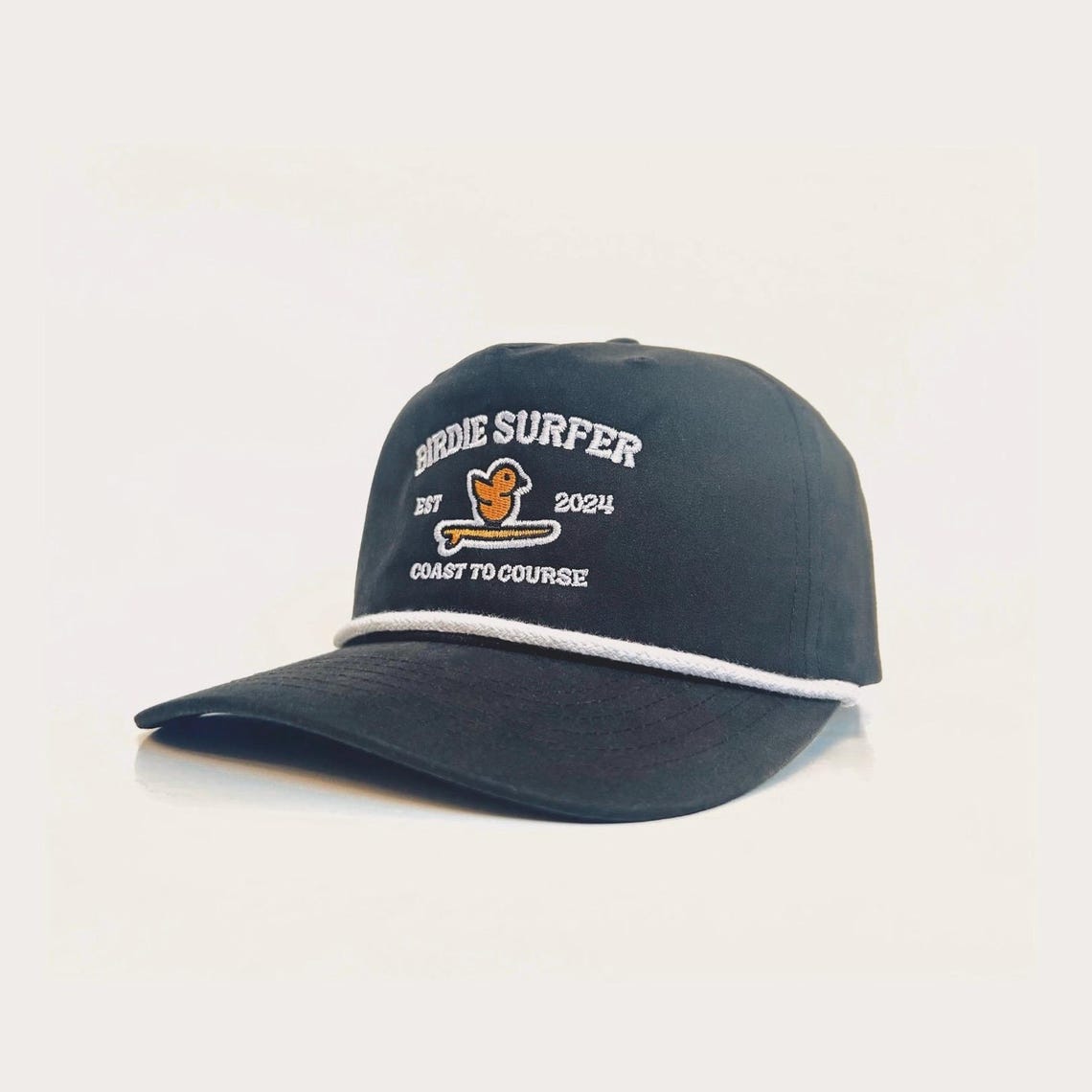 Birdie Surfer Rope Hat: Embroidered Golf Surf Snapback - Etsy