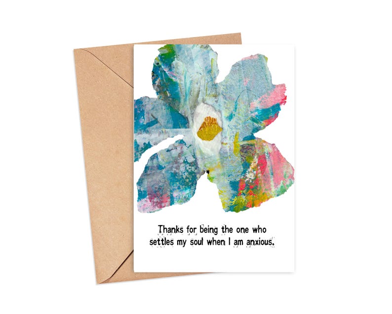 Digital Thank You Card, Printable Friendship Card, Blank Greeting Card ...