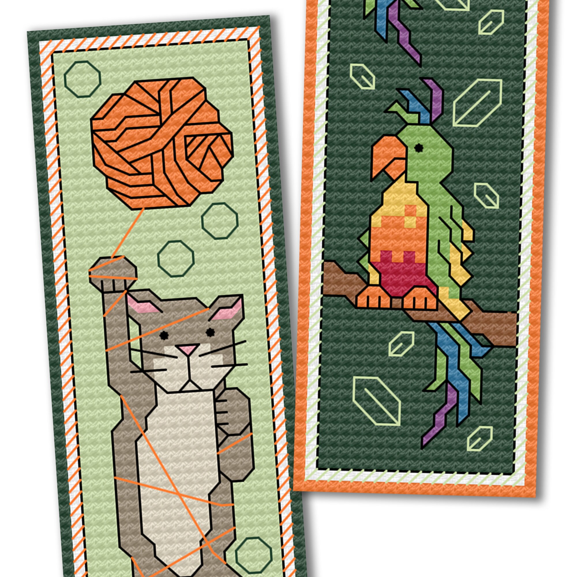 Color-fun Animal Bookmarks - Etsy