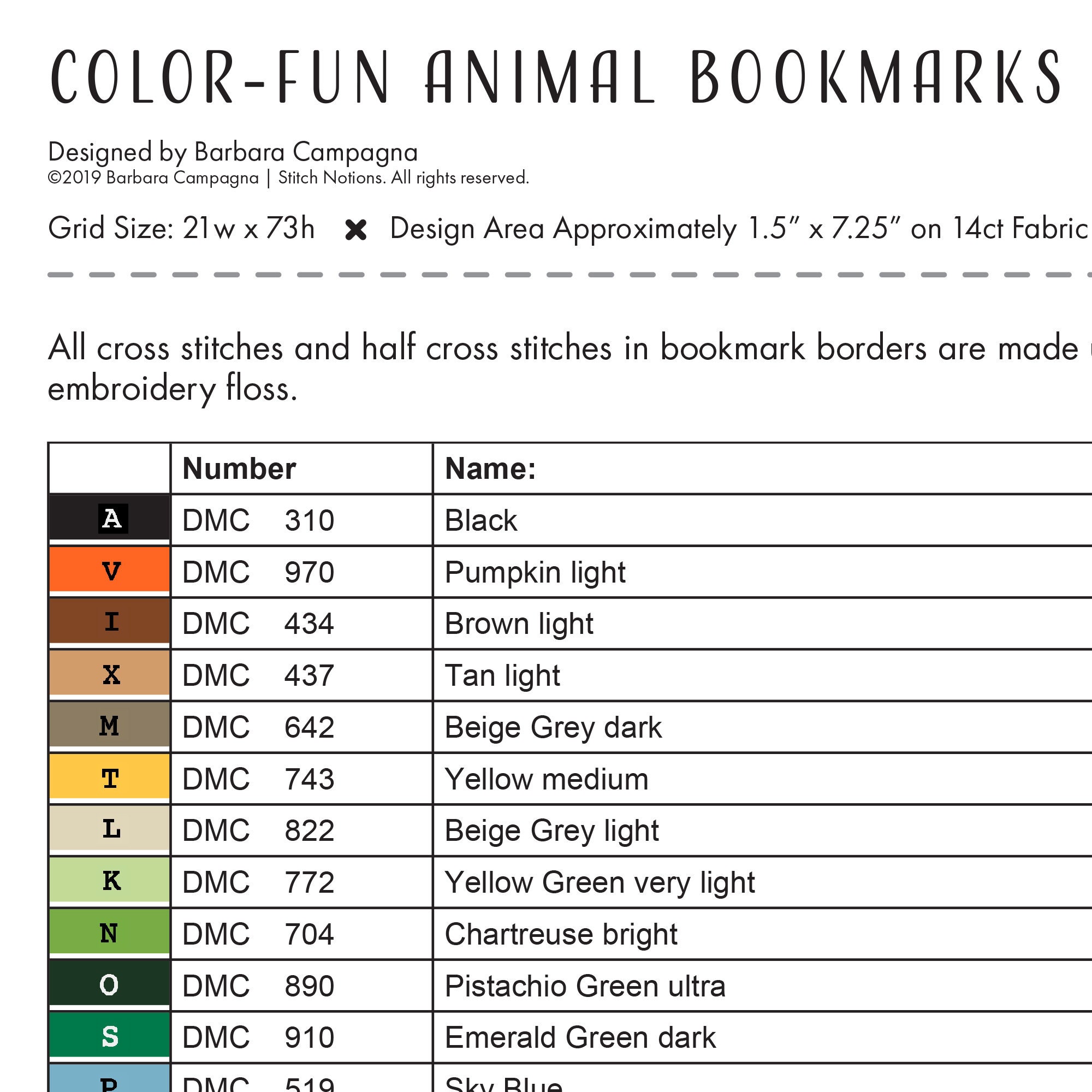 Color-fun Animal Bookmarks - Etsy