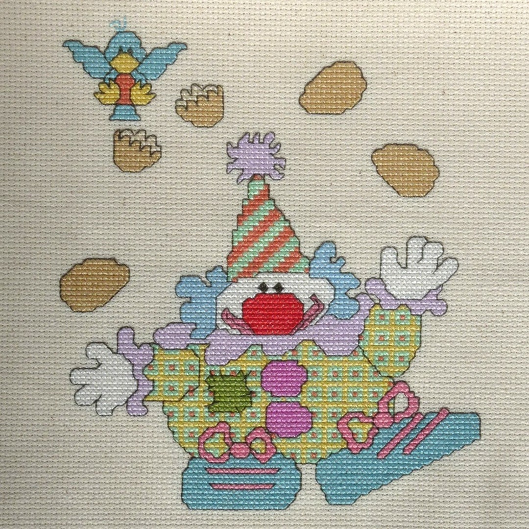Juggling Clown Cross Stitch Pattern - Etsy