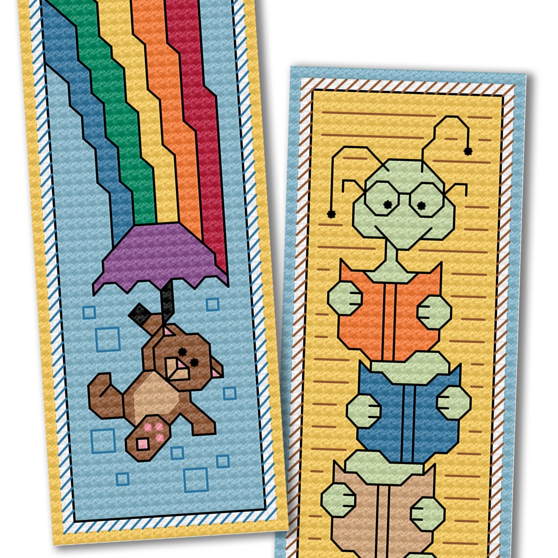 Color-fun Animal Bookmarks - Etsy
