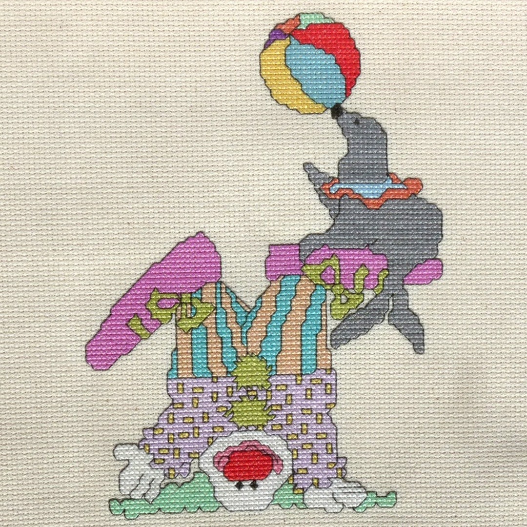 Tumbling Clown Cross Stitch Pattern - Etsy