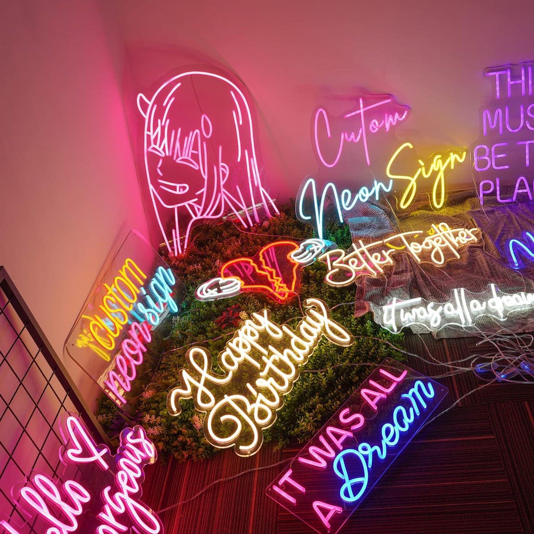 Name Neon Signs Wedding Signs Custom Neon Sign Neon Sign Wall Decor ...