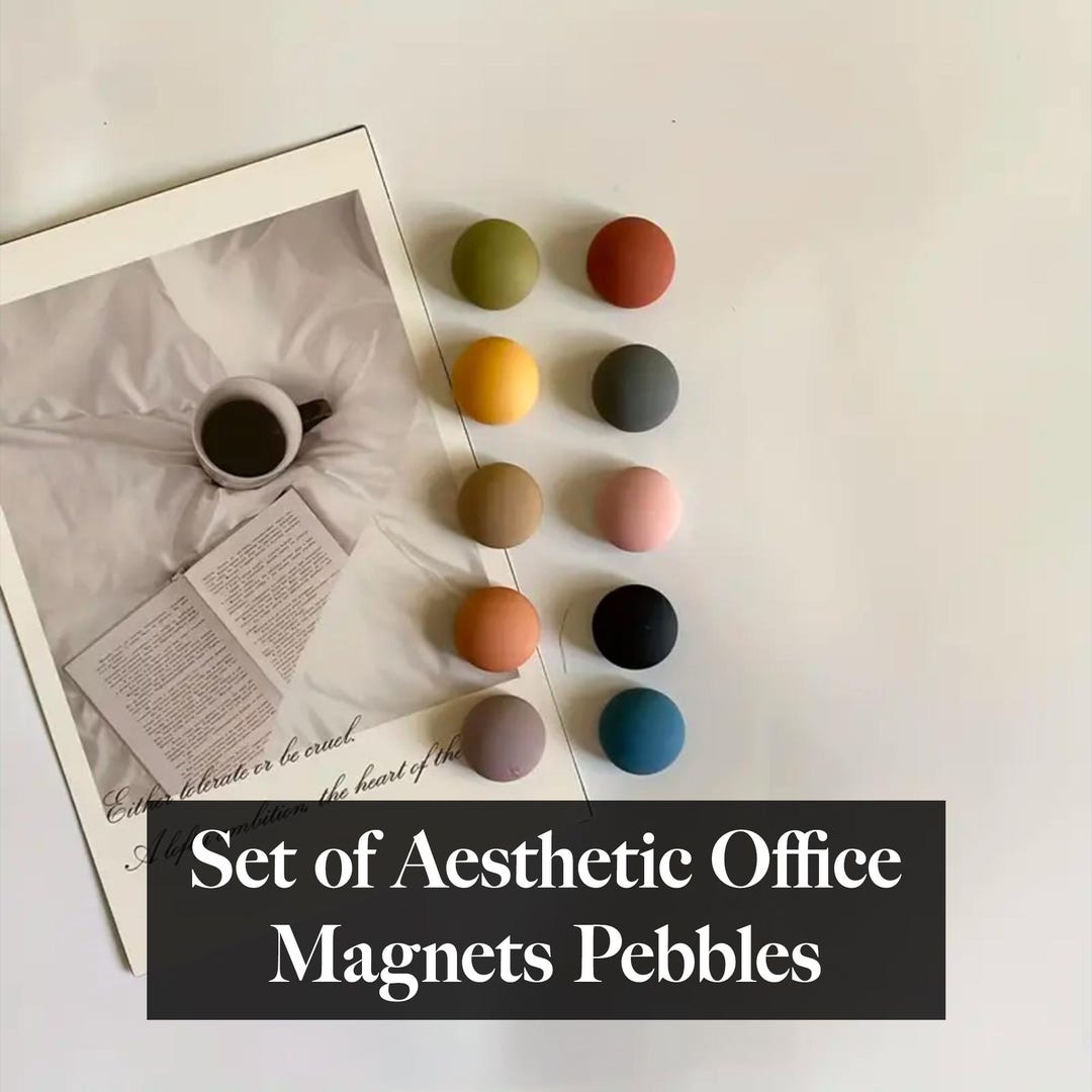 Set of Aesthetic Office Magnets | Scandinavian Decorative Fridge ...