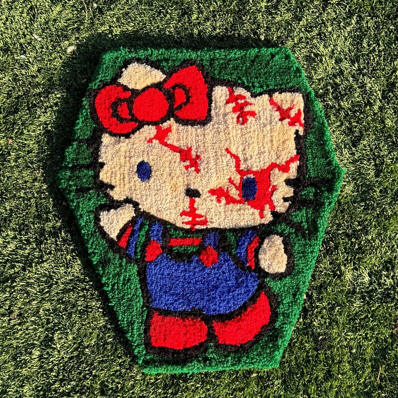 Hello Kittys Rug - Etsy