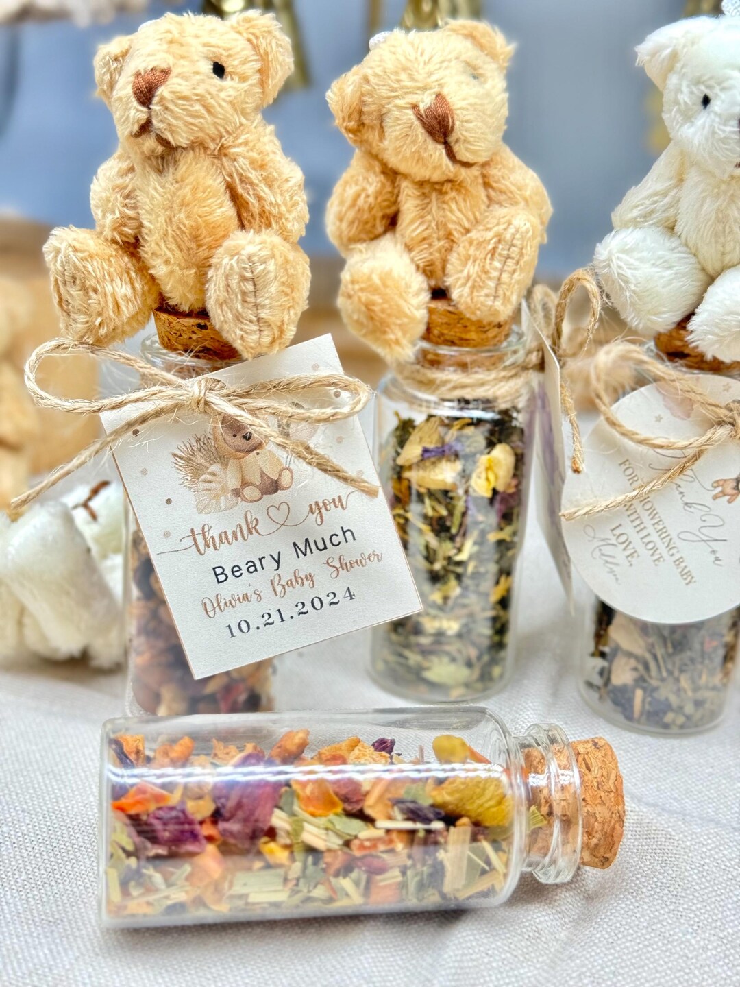 Big Bear Baby Shower Favors, We Can Bearly Wait Party Gifts for Guest ...